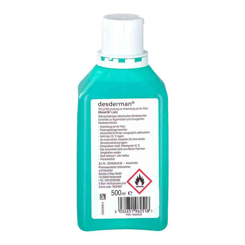 Desderman 78,2 G/100 G Händedesinfektion 500 ml