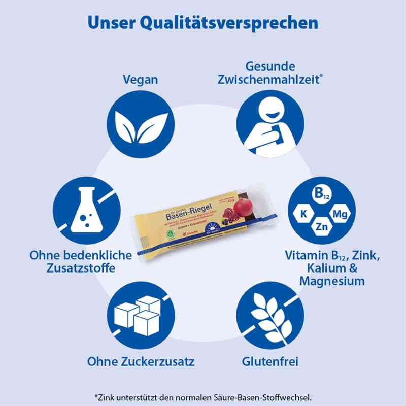 Dr. Jacob's Basen-Riegel Granatapfel Frucht Protein B12 vegan 45 g