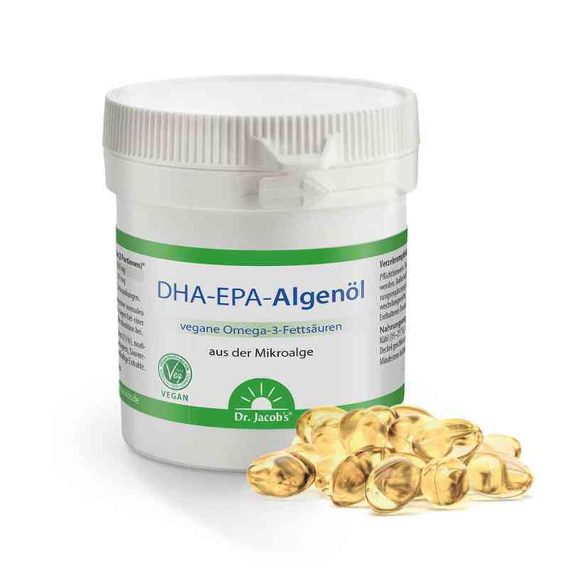 Dr. Jacob's DHA-EPA-Algenöl Kapseln Omega-3-Fettsäuren vegan 60 stk