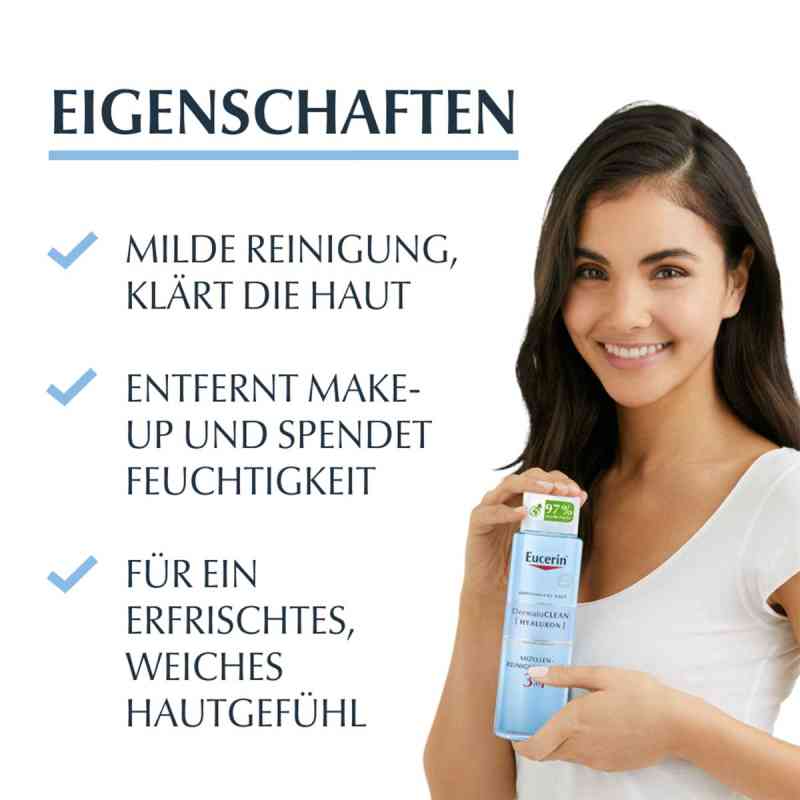 Eucerin DermatoCLEAN Hyaluron Mizellen-Reinigungsfluid 3in1 400 ml