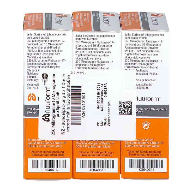 Flutiform 250 [my]g/10 [my]g 3x120 Hub Dosieraeros 3 stk