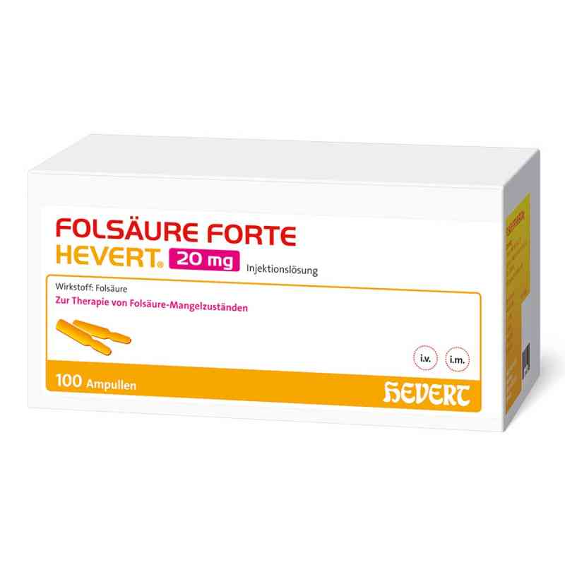 Folsäure Forte Hevert 20 mg Injektionslösung Ampullen 100X2 ml