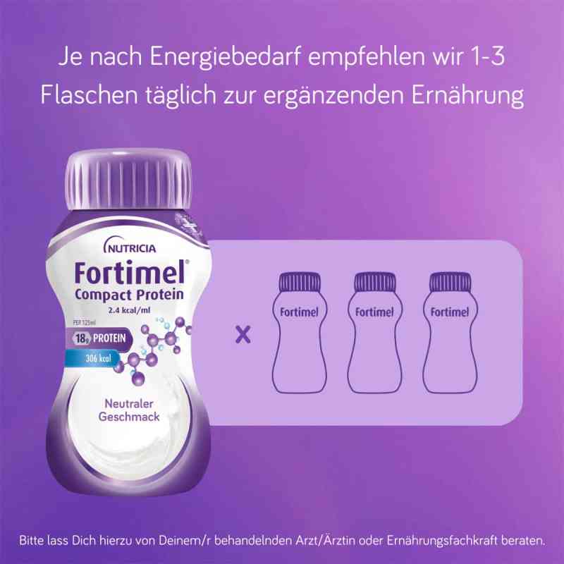 Fortimel Compact Protein 2.4 kcal Neutral 4X125 ml