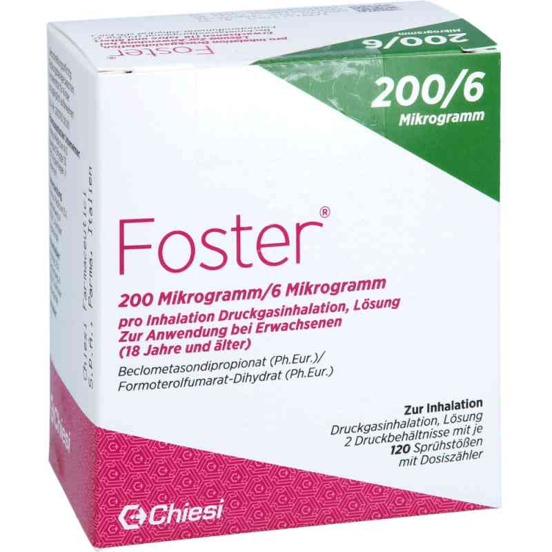 Foster 200/6 Μg 120 Hub Dosieraerosol 2 stk online kaufen