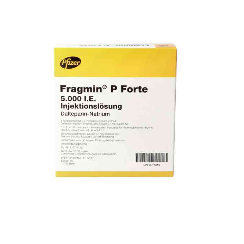 Fragmin 5.000 I.e. P Forte iniecto l.i.e.fs.m.sich-sy. 20 stk