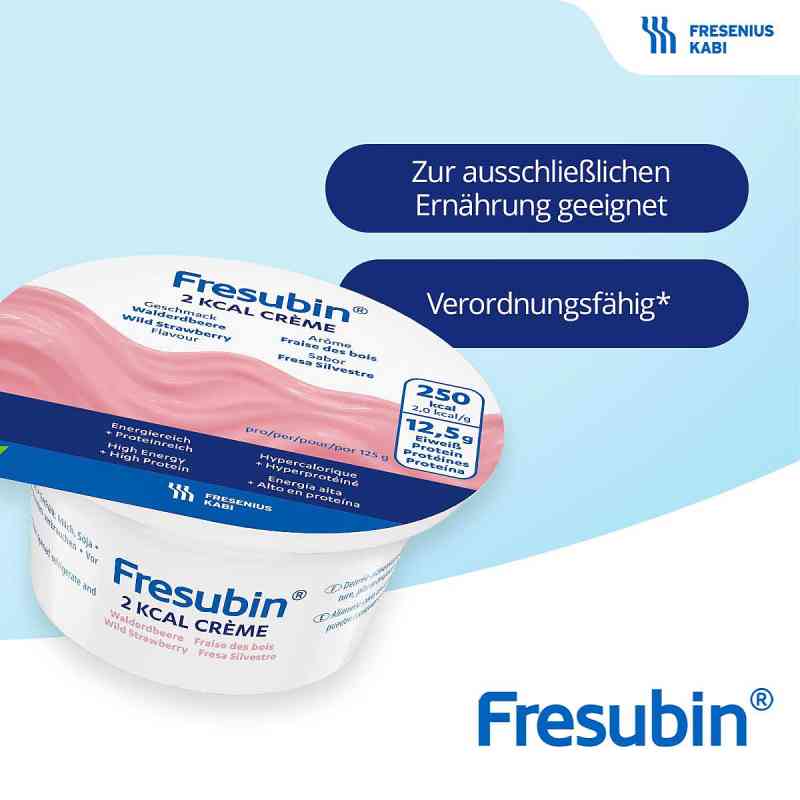 Fresubin 2 kcal Creme Vanille | Pudding & Aufbaunahrung 4X125 g