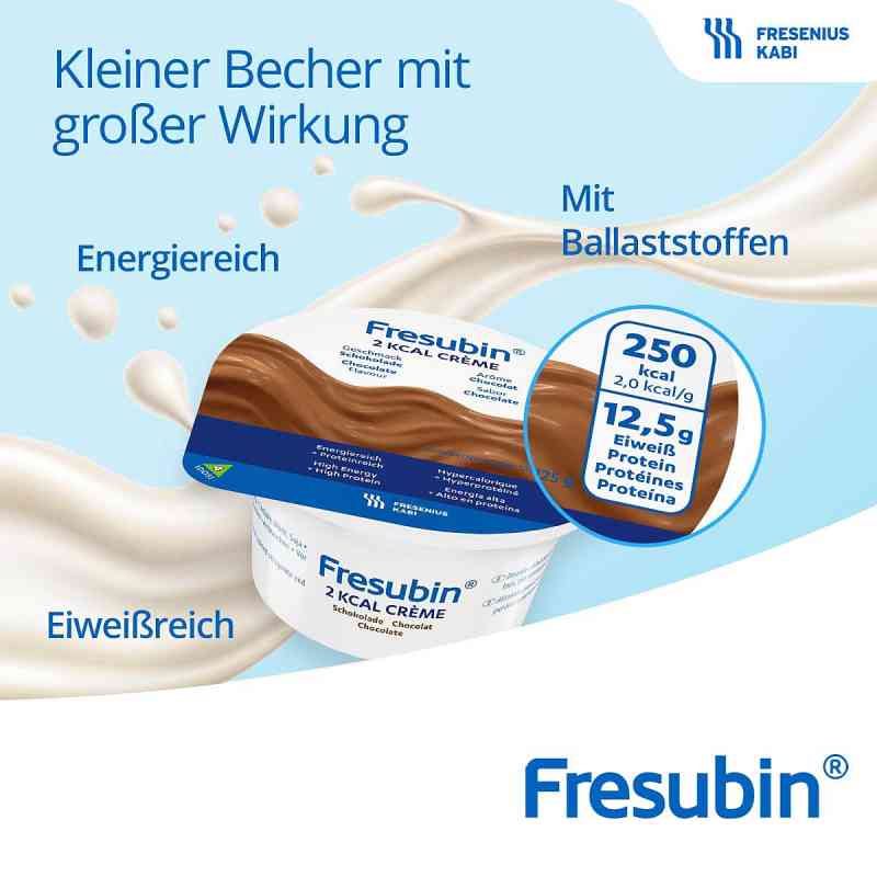 Fresubin 2 kcal Creme Vanille | Pudding & Aufbaunahrung 4X125 g
