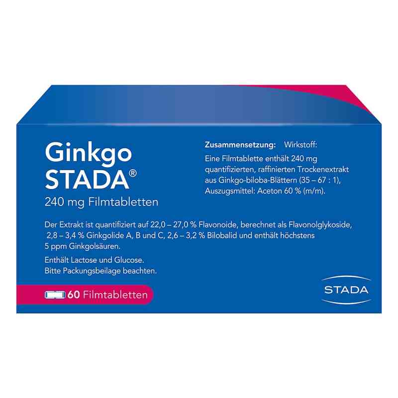 Ginkgo Biloba STADA 240 mg Filmtabletten 60 stk