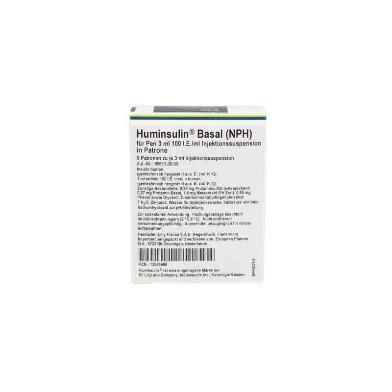 Huminsulin Basal (NPH) Pen Patrone 3ml 5X3 ml online kaufen