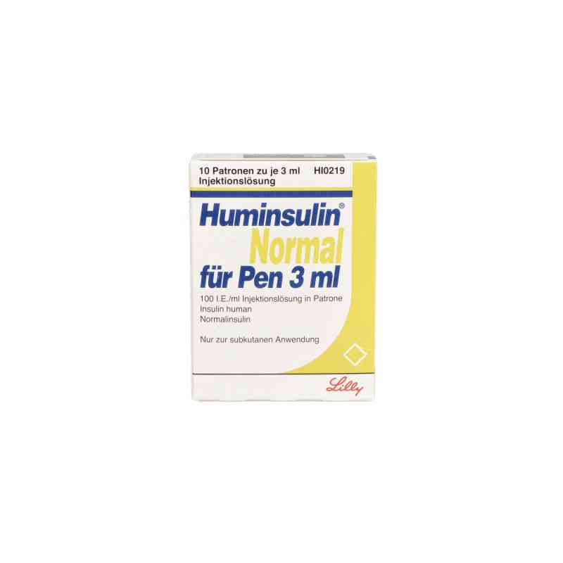 Huminsulin Normal für Pen Patrone 3ml 10X3 ml