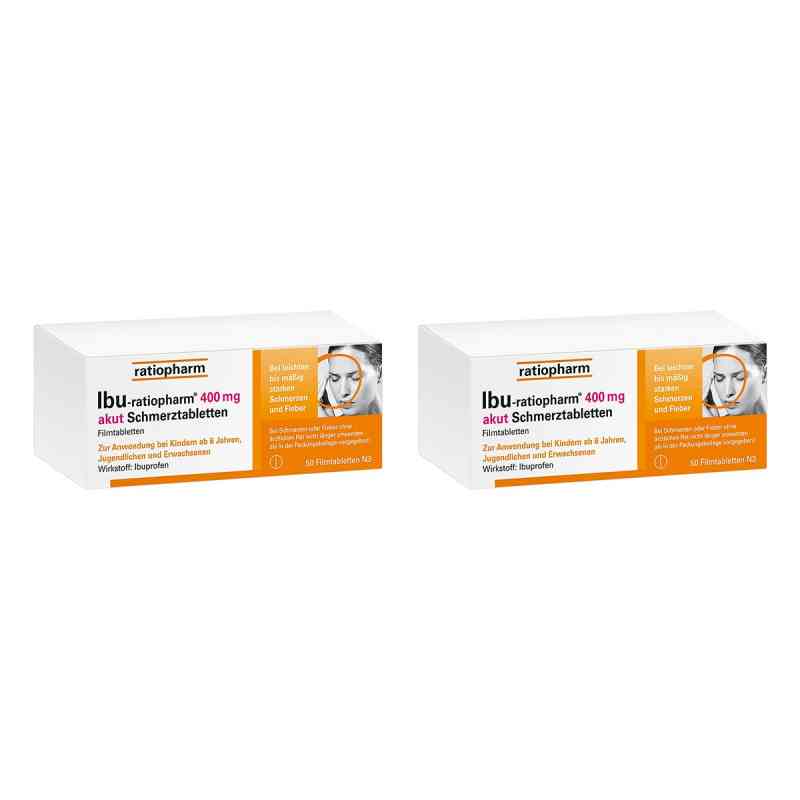 IBU ratiopharm 400 akut Schmerztabletten 2x50 stk