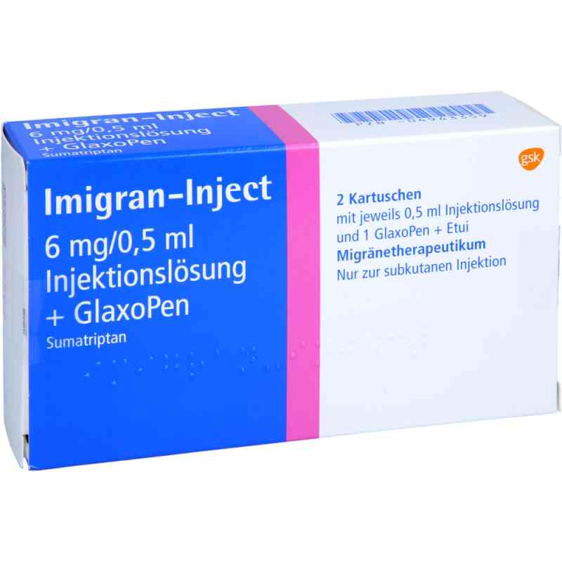 Imigran Inject + 1 Glaxopen iniecto -lsg.i.e.fertigsp. 2 stk