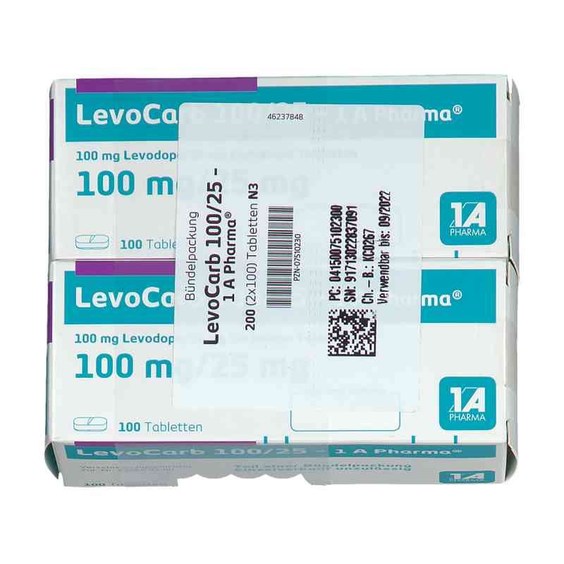 LevoCarb 100/25-1A Pharma 200 stk online kaufen