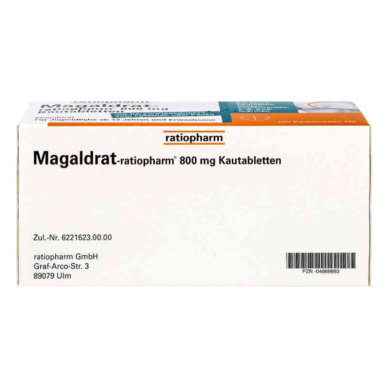 Magaldrat-ratiopharm 800mg 100 stk online kaufen