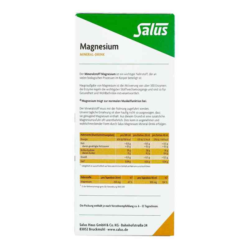 Magnesium Mineral-drink Salus 250 ml online kaufen