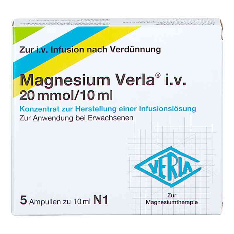 Magnesium Verla i.v. 20 mmol/10 ml 5 stk online kaufen