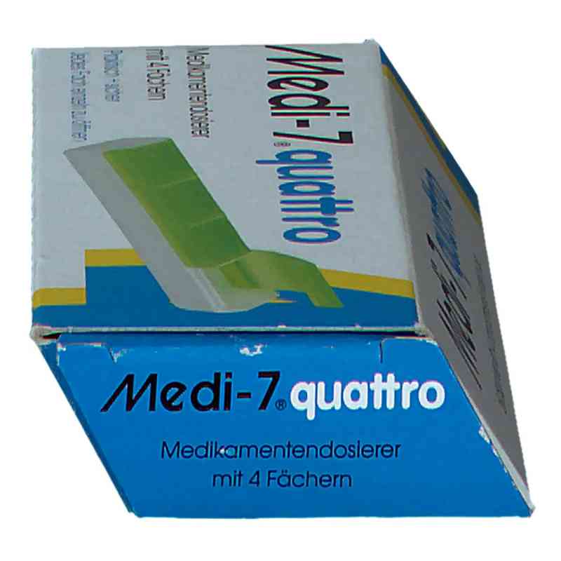 Medi 7 quattro Medikamentendosierer 4-fächer grün 1 stk