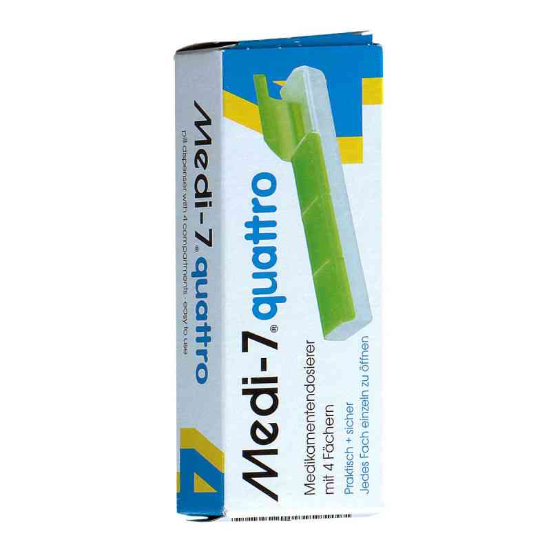 Medi 7 quattro Medikamentendosierer 4-fächer grün 1 stk