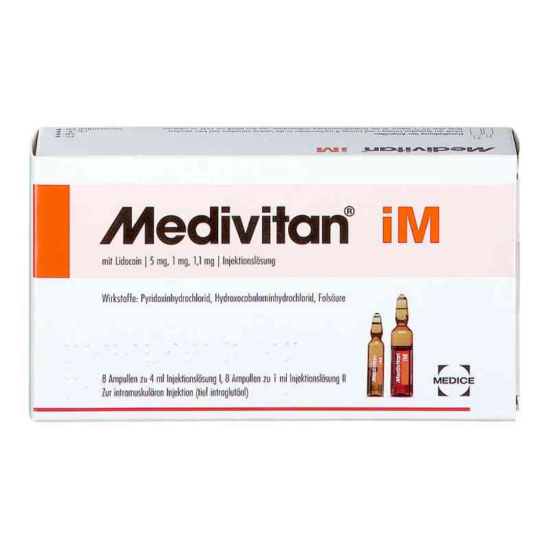 Medivitan iM mit Lidocain iniecto -lsg.i.amp.-paare 8 stk