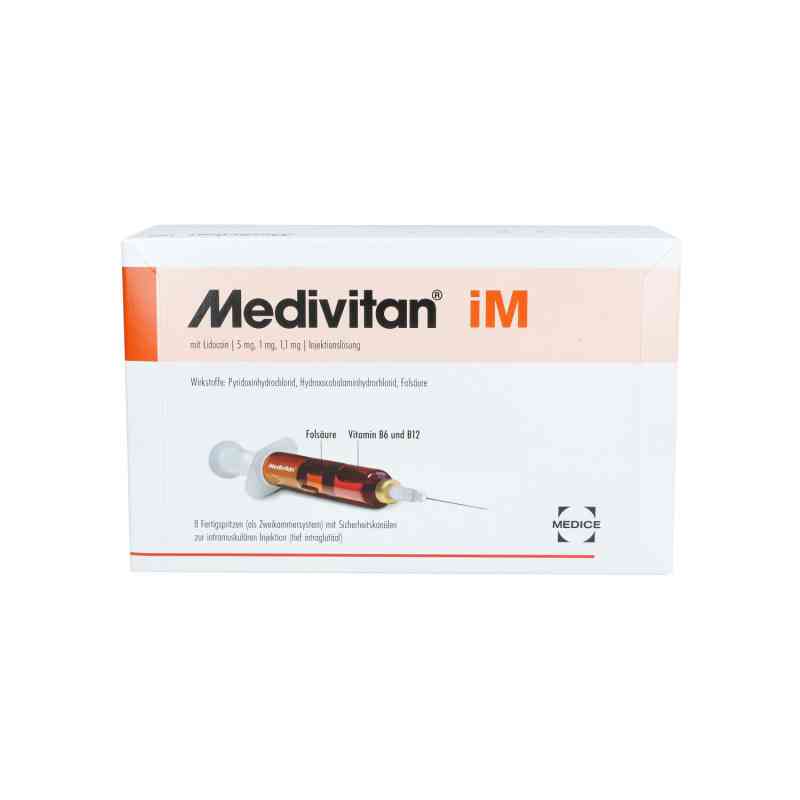Medivitan iM mit Lidocain iniecto -lsg.i.zweikammerspr. 8 stk