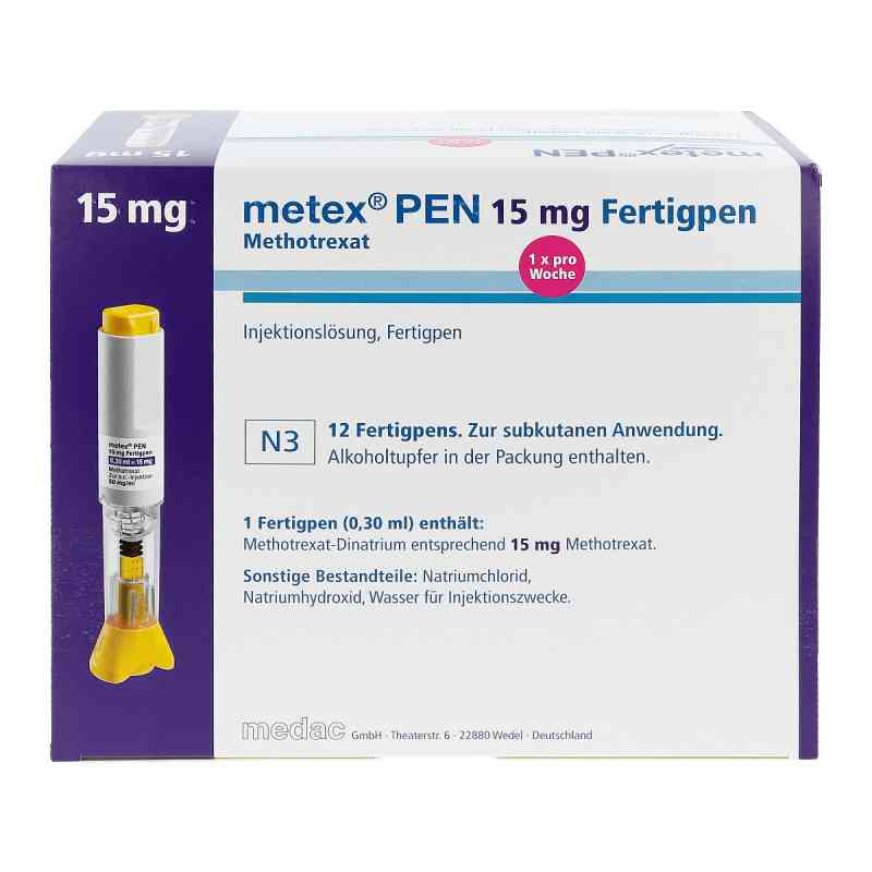 Metex Pen 15 mg Injektionslösung i.e.Fertigpen 12 stk