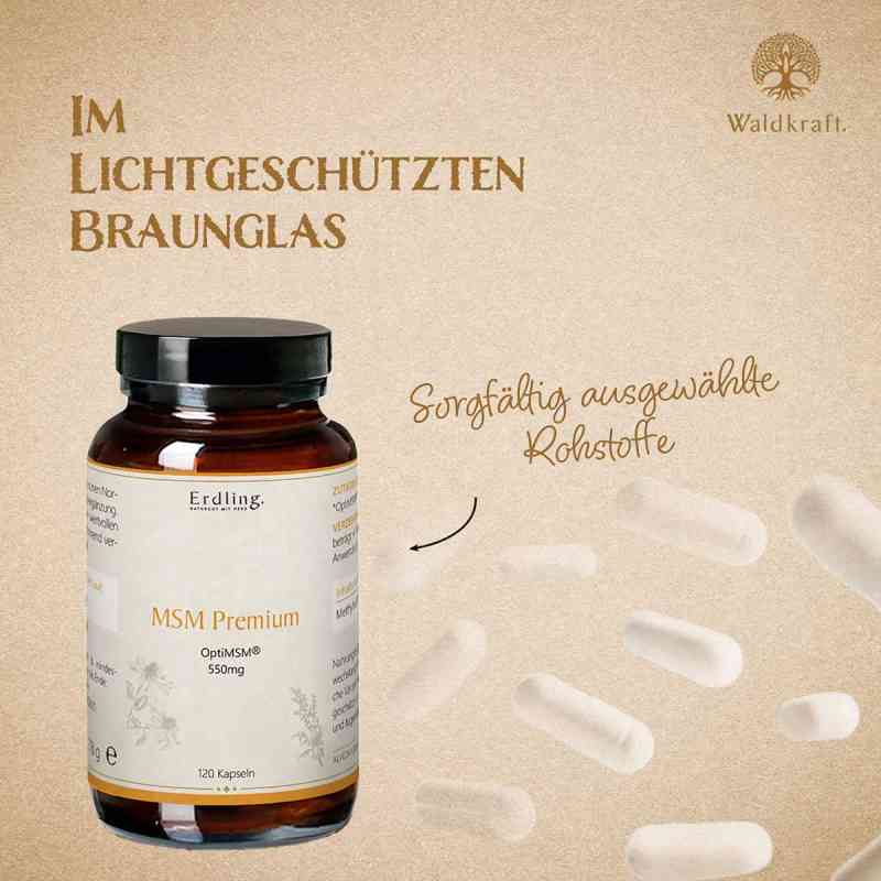 Msm Premium Optimsm Organisch.schwefel Kapseln erdling 120 stk