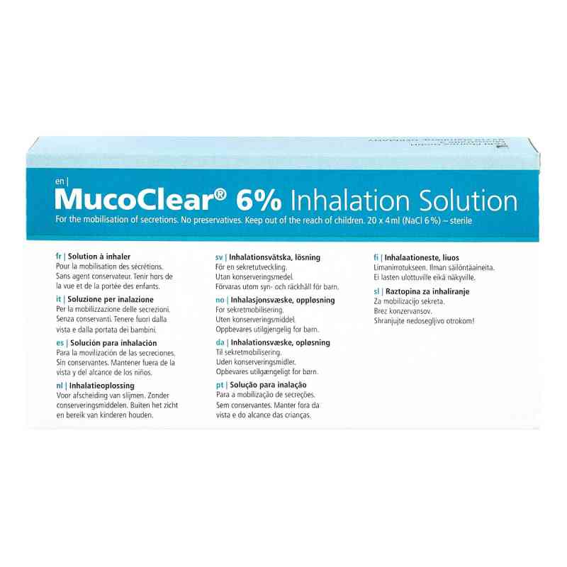 Mucoclear 6% Nacl Inhalationslösung 20X4 ml online kaufen