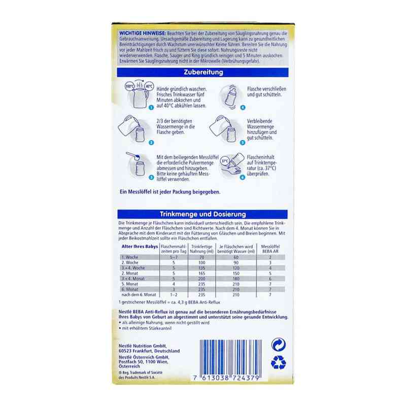 Nestle Beba Ar Pulver Online Kaufen günstig bei apo.com