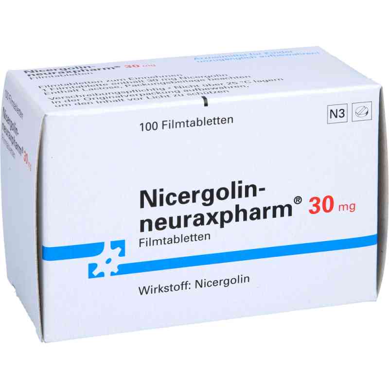 Nicergolin neuraxpharm 30 mg Filmtabletten 100 stk