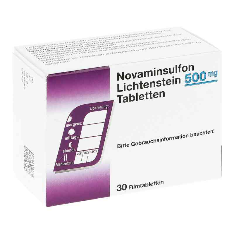Novaminsulfon Lichtenst.500 mg Filmtabletten 30 stk