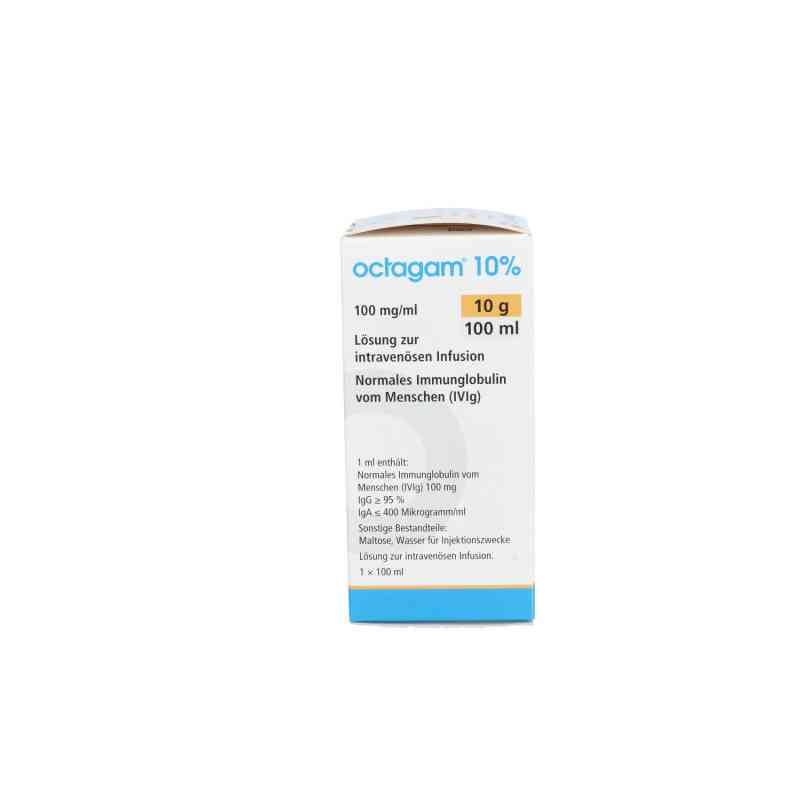 Octagam 10% 10 g Igg intravenös Lösung Infusionsflaschen 100 ml