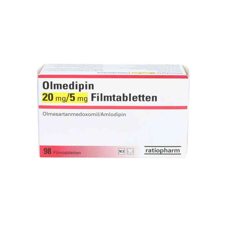 Olmedipin 20 mg/5 mg Filmtabletten 98 stk online kaufen