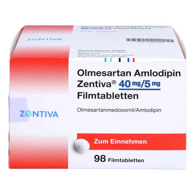 Olmesartan Amlodipin Zentiva 40 mg/5 mg Filmtabletten 98 stk