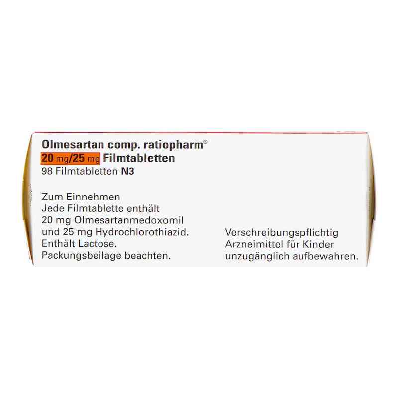 Olmesartan compositus ratiopharm 20/25 mg Filmtabletten 98 stk