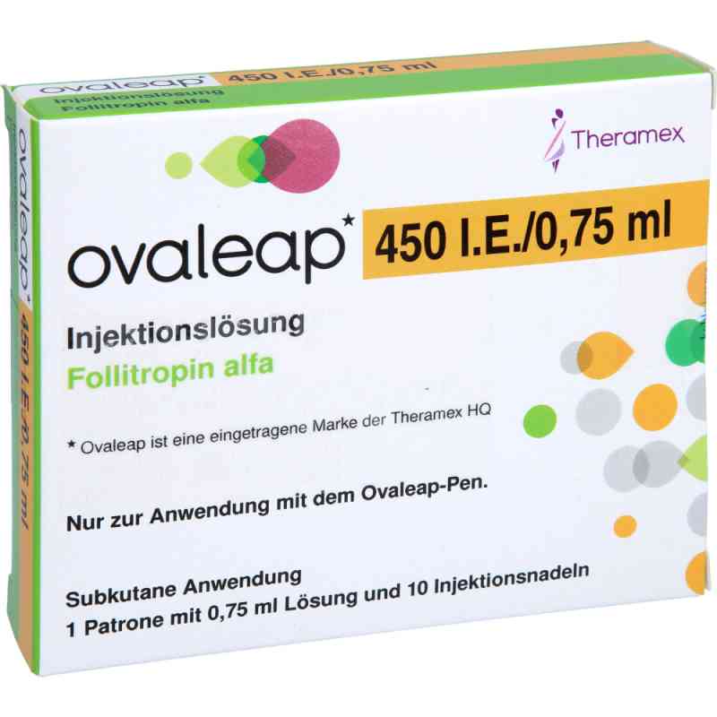 Ovaleap 450 I.e./0,75 ml Zylinder amp.+ 10 Pen iniecto nad. 1 stk