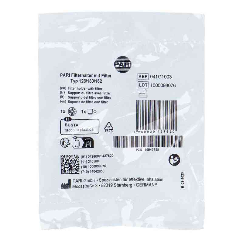 Pari Filterhalter mit Filter Typ 130/152/128 1 stk