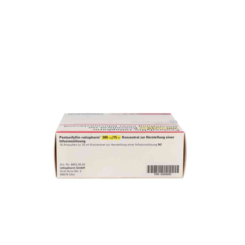 Pentoxifyllin-ratiopharm 300 Mg/15 Ml K.z.h.inf.l. 10X15 ml
