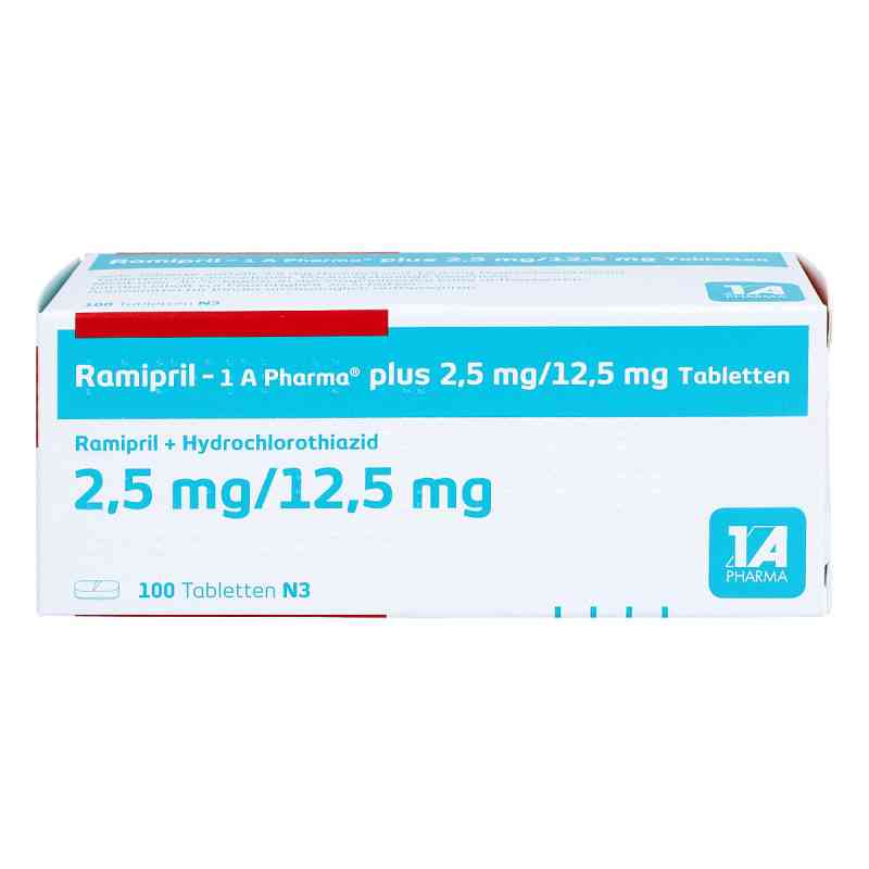 Ramipril 1a Pharma plus 2,5 mg/12,5 mg Tabletten 100 stk