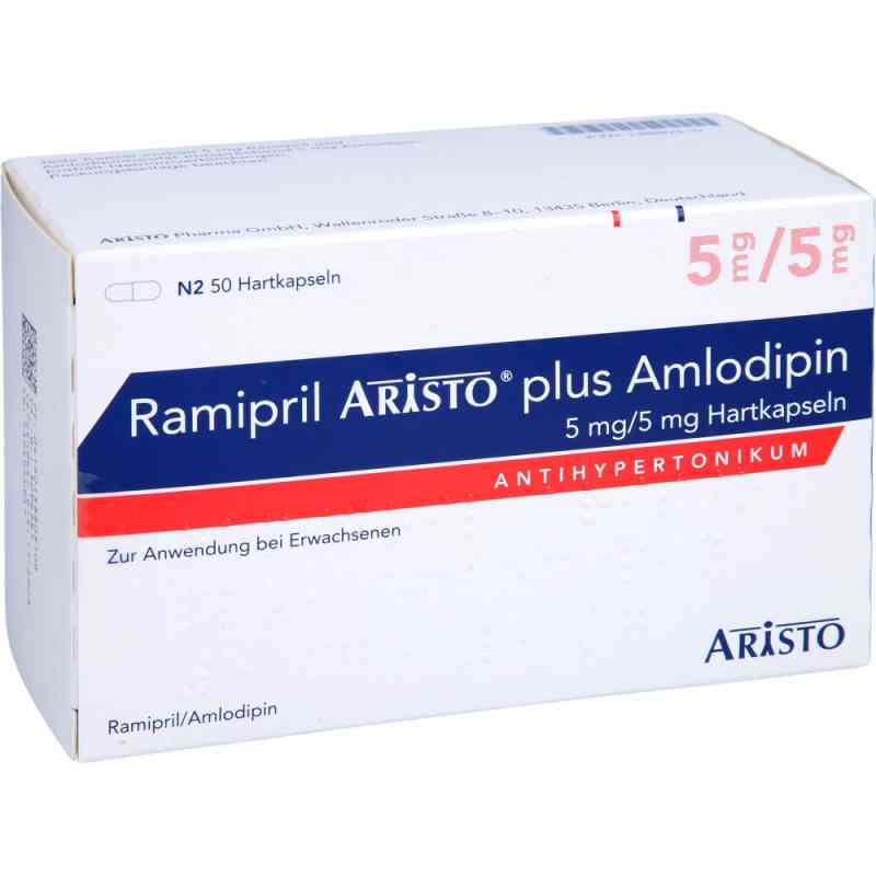 Ramipril Aristo plus Amlodipin 5 mg/5 mg Hartkps 50 stk