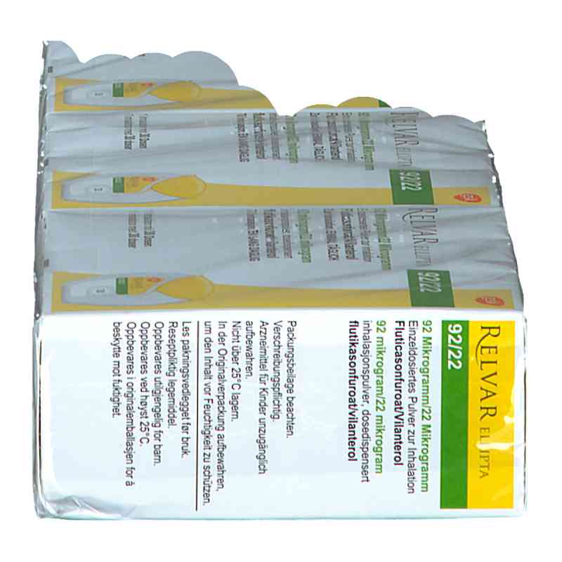 Relvar Ellipta 92 Mikrogramm/22 Mikrogramm Inh.-p. 3X30 stk