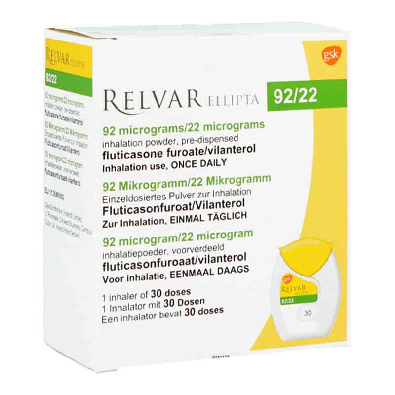 Relvar Ellipta 92 Mikrogramm/22 Mikrogramm Inh.-p. 1X30 stk