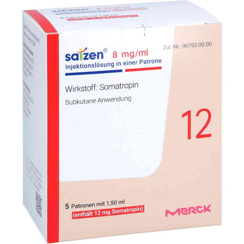 Saizen 12 mg 8 mg/ml Injektionslösung 5 stk online kaufen
