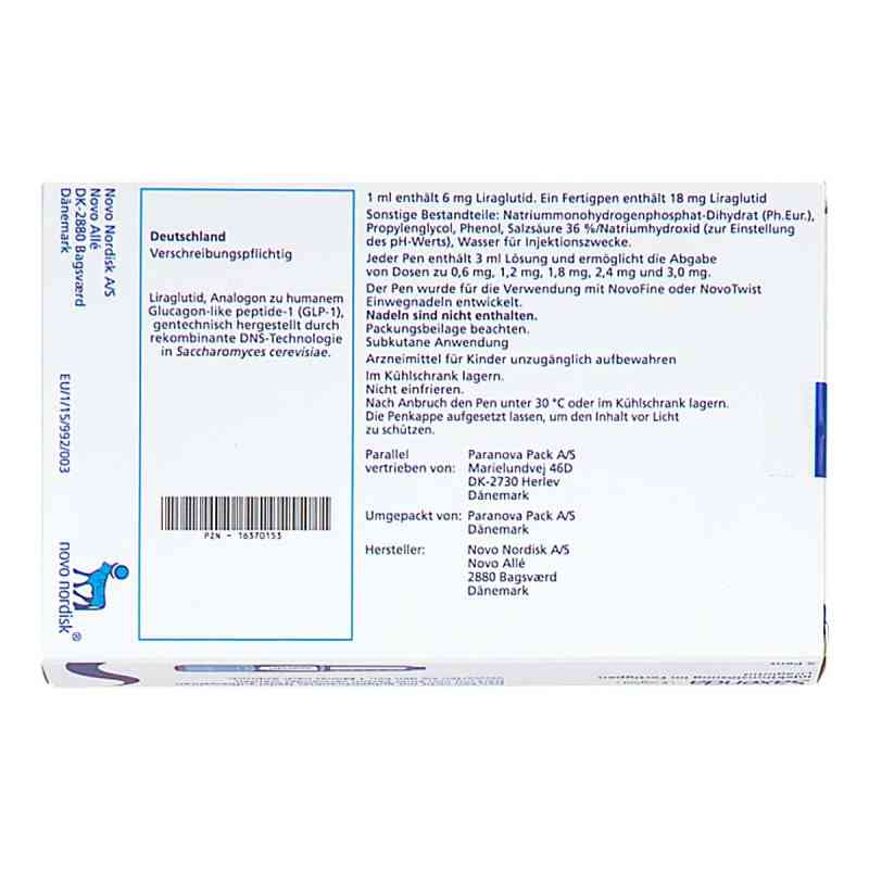 Saxenda 6 mg/ml Injektionslösung i.e.fertigpen 5X3 ml