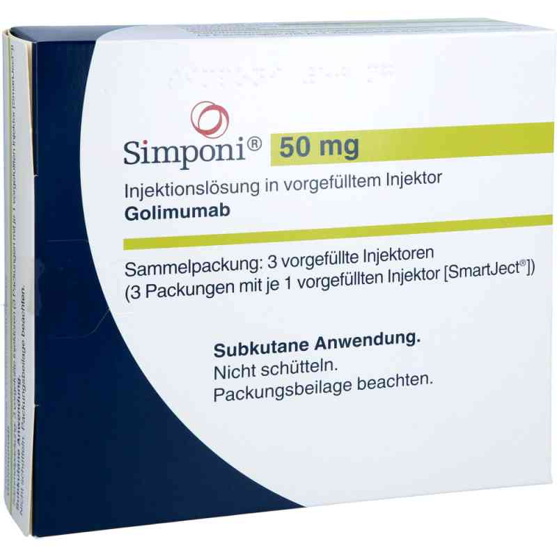 Simponi 50 mg Injektionslösung in vorgef.Injektor 3X1 stk