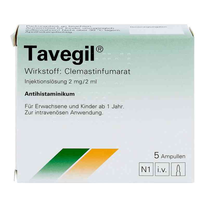 Tavegil Injektionslösung 2 mg/2 ml Ampullen 5X2 ml