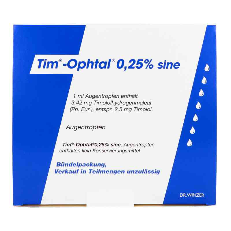 Tim-Ophtal 0,25% sine Augentropfen 0,5ml 120X0.5 ml