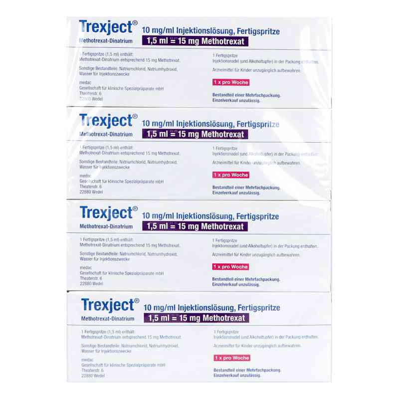 Trexject 15 mg 10 mg/ml iniecto -lsg.i.e.fertigspr. 12 stk