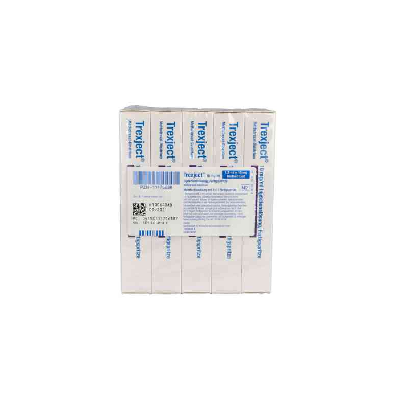 Trexject 15 mg 10 mg/ml iniecto -lsg.i.e.fertigspr. 5 stk
