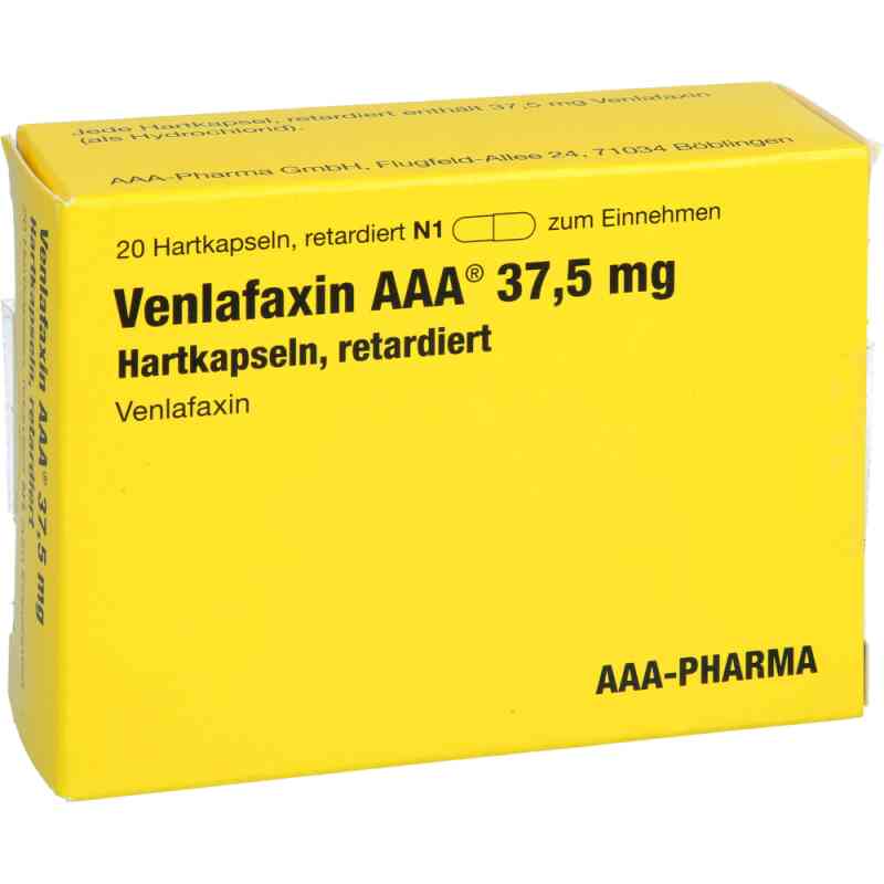 Venlafaxin Aaa 37,5 mg Hartkapseln retardiert 20 stk