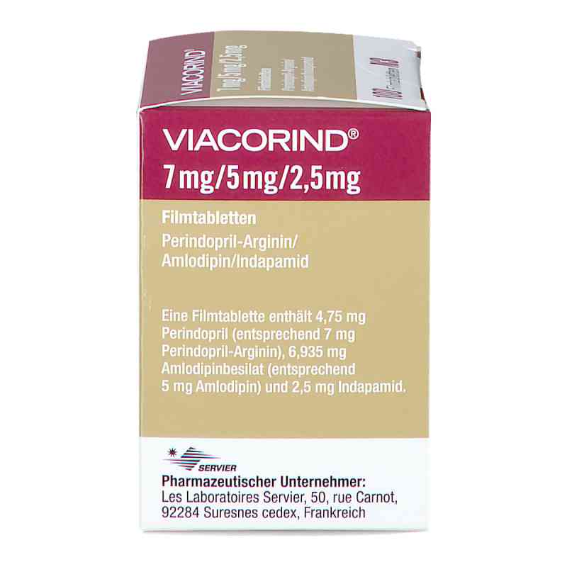 Viacorind 7 mg/5 mg/2,5 mg Filmtabletten 100 stk